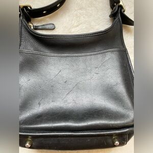 Coach | Bags | Coach Vintage Legacy Zip Black Handbag Shoulder ...